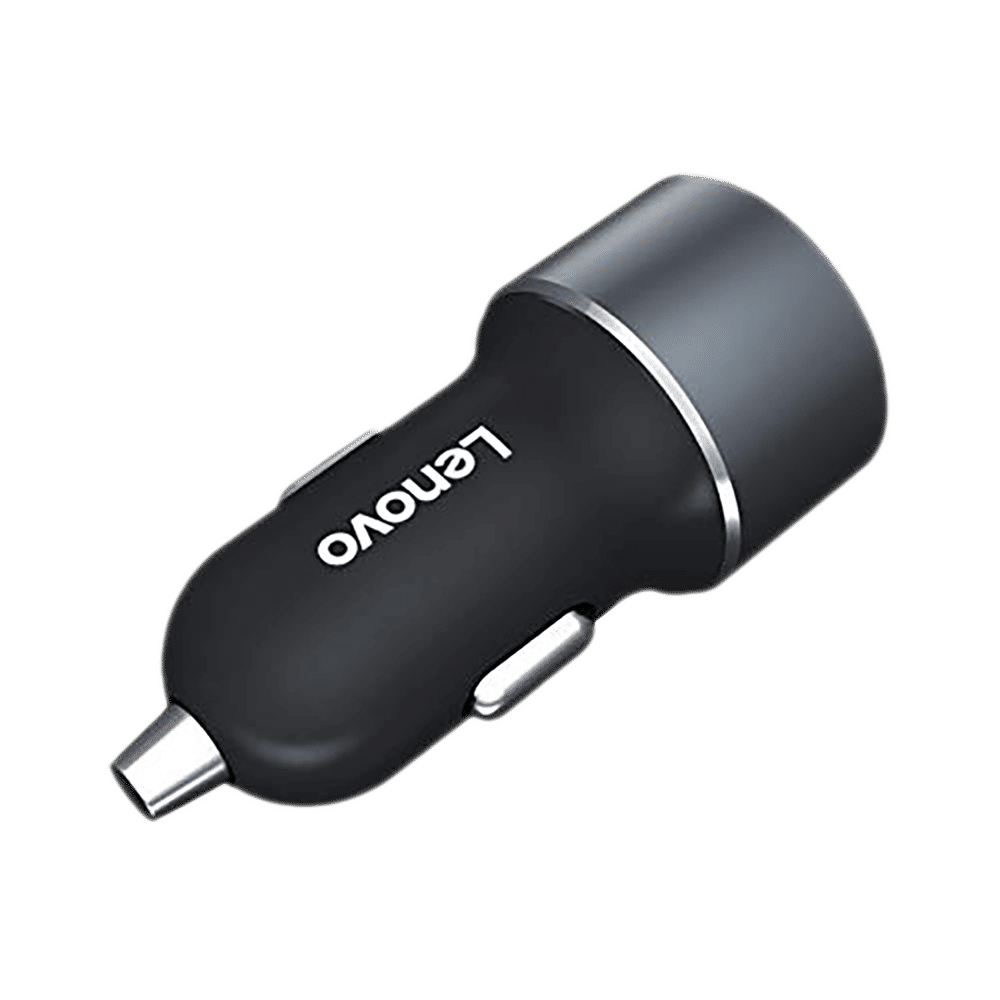 Buy Lenovo Watts Usb Ports Car Charging Adapter Intelligent Fast Charging Hc Black